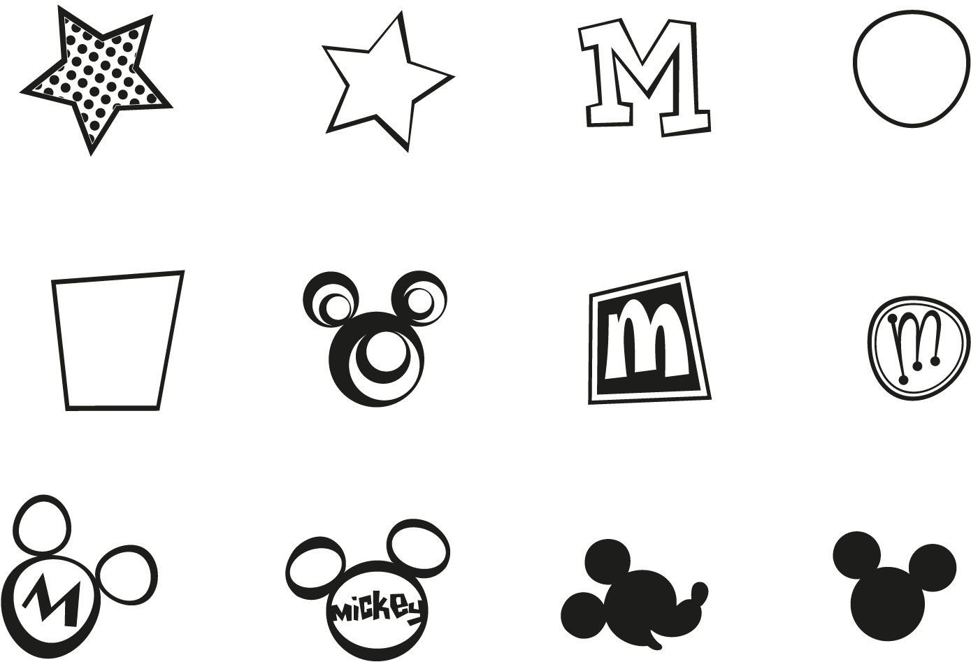 Mickey Mouse Logo Clipartsco