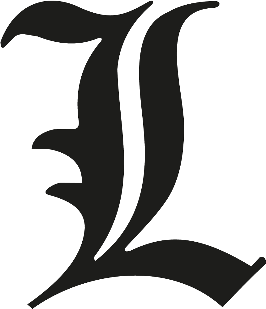 Death Note L Logo Png L Koltuk Png | PNGWing