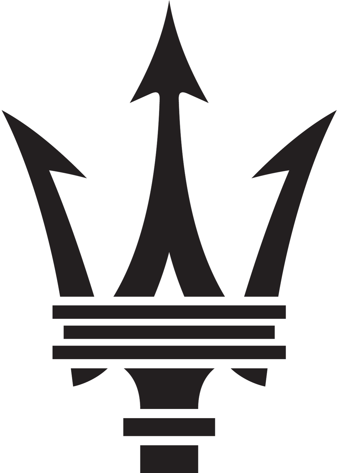 Maserati trident logo vector in .EPS, .SVG, .CDR free download