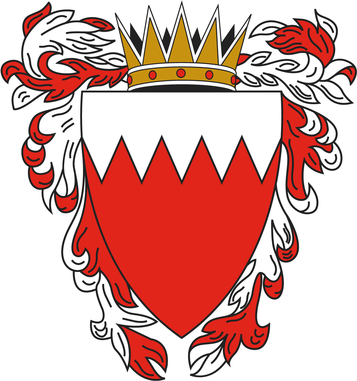 Coat of arms of Bahrain logo in PNG and vector formats (SVG, EPS)