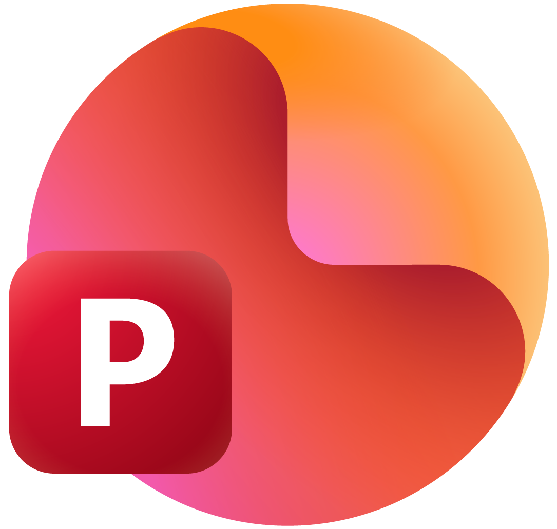 Microsoft PowerPoint (2019-2025) vector logo in SVG for free