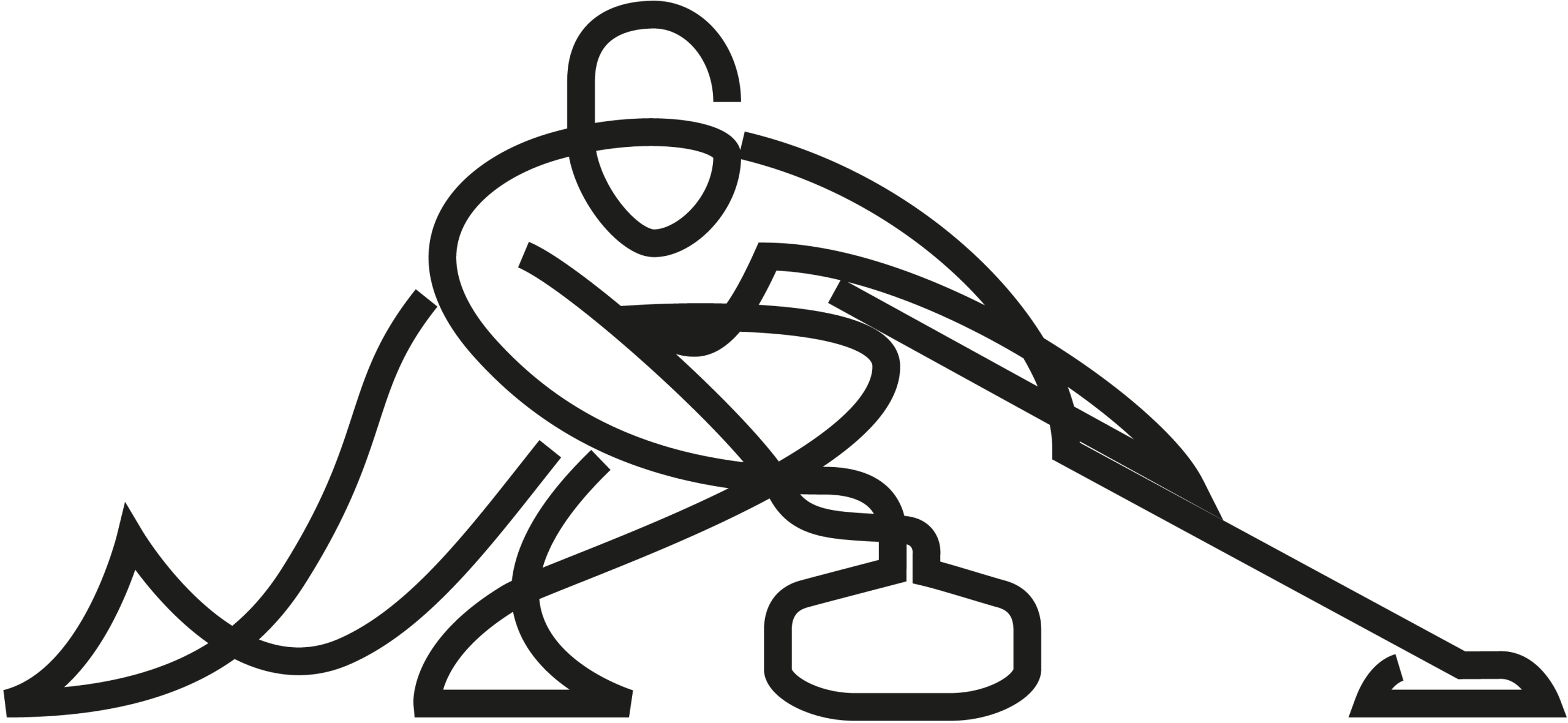 Curling vector in (SVG, EPS) formats, free download